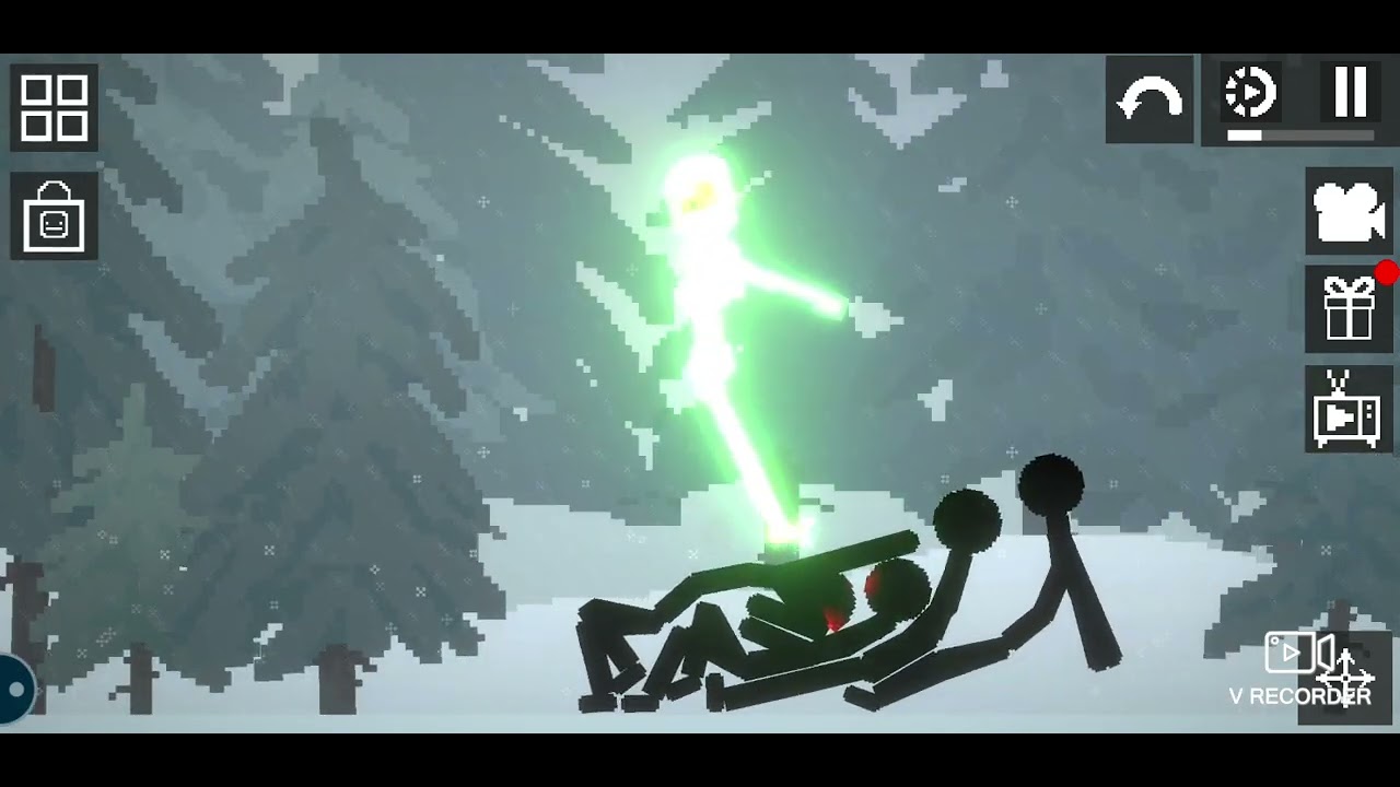 rainbow robot vs the stick mans - YouTube