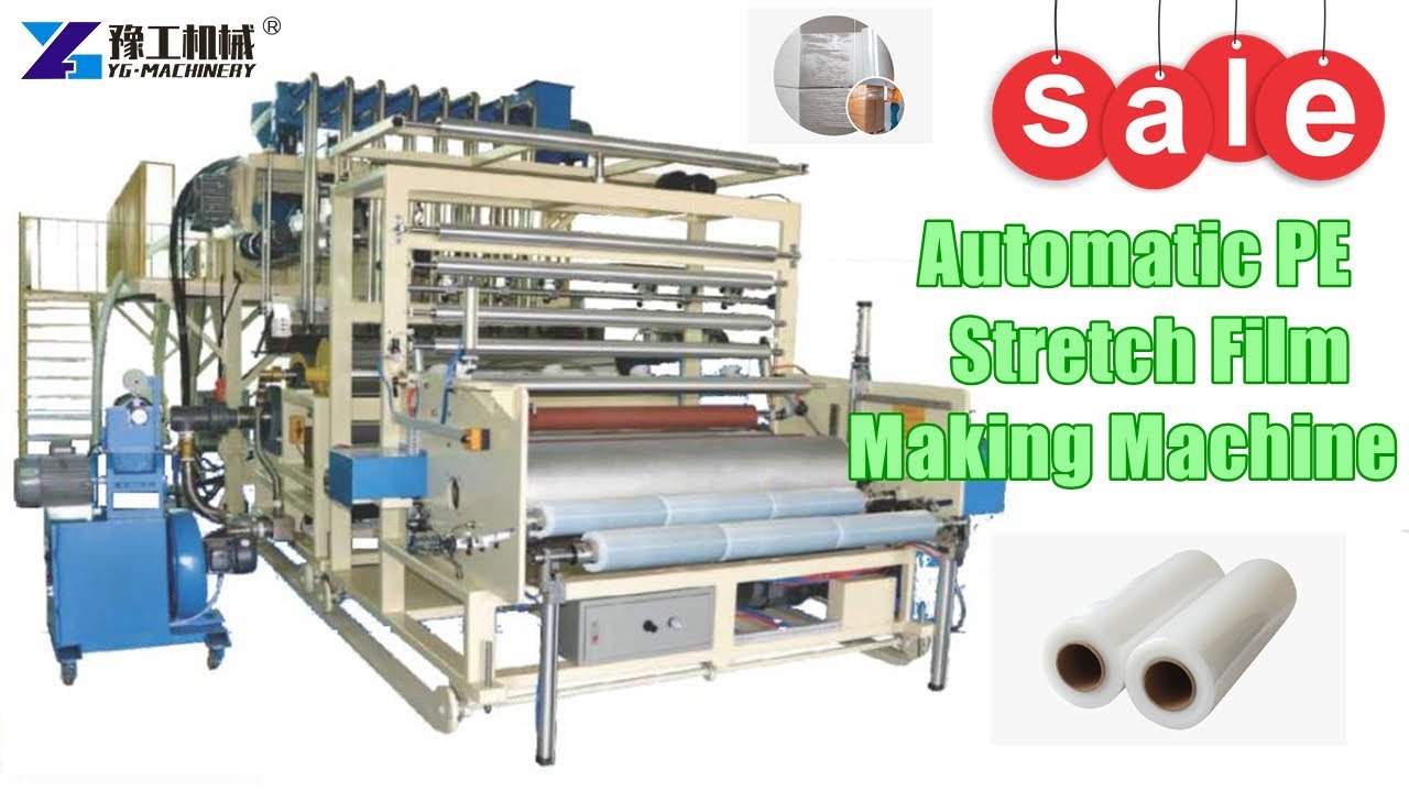 Automatic PE Stretch Film Making Machine | Stretch Film Production Line ...