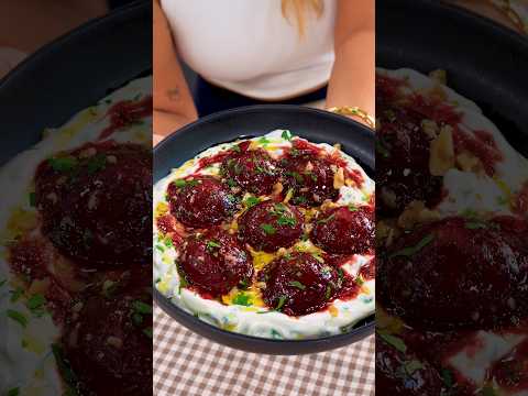 Çok İddialı: KIRMIZI ERİK MEZESİ 😎 #yemekcom #mezetarifleri #erik