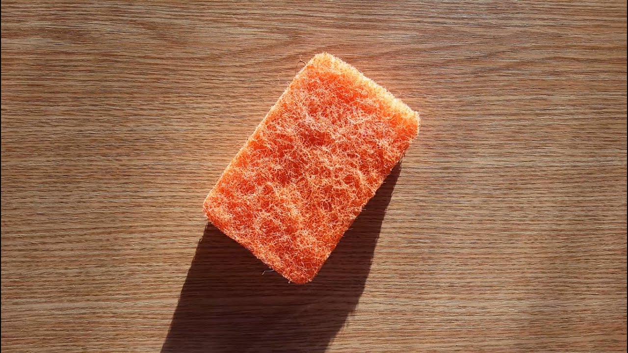 Dry thick scour squeezing, ripping & scratching with a sharp blade ...