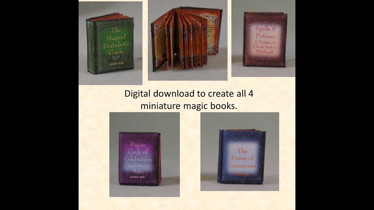 Miniature Books of Magic you can make - YouTube