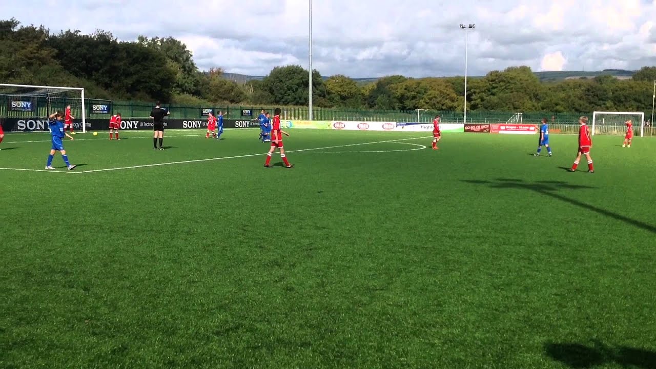 Luca scoring for Cardiff City Development U13's vs Plough Colts U13's ...