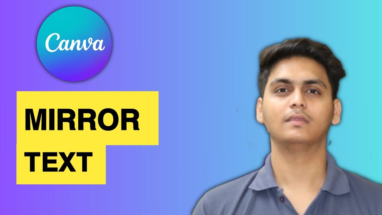 How to mirror text in canva | flip text in canva - YouTube