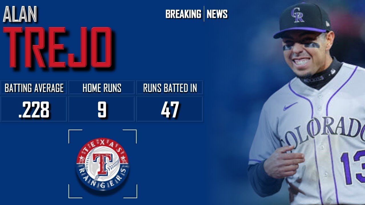 𝐁𝐑𝐄𝐀𝐊𝐈𝐍𝐆 𝐍𝐄𝐖𝐒: Texas Rangers Sign Alan Trejo To Minor League Contract ...