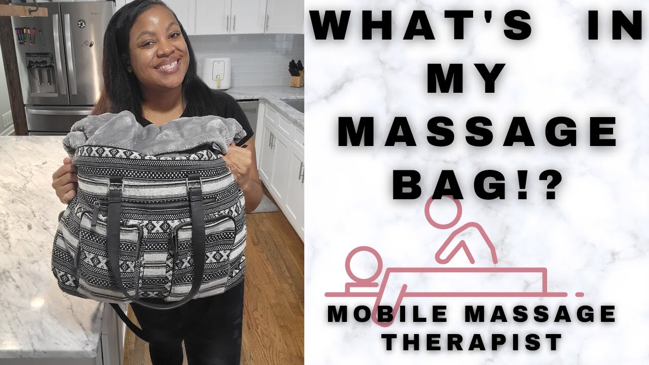 WHAT'S IN MY MOBILE MASSAGE BAG!? | LICENSED MASSAGE THERAPIST ...