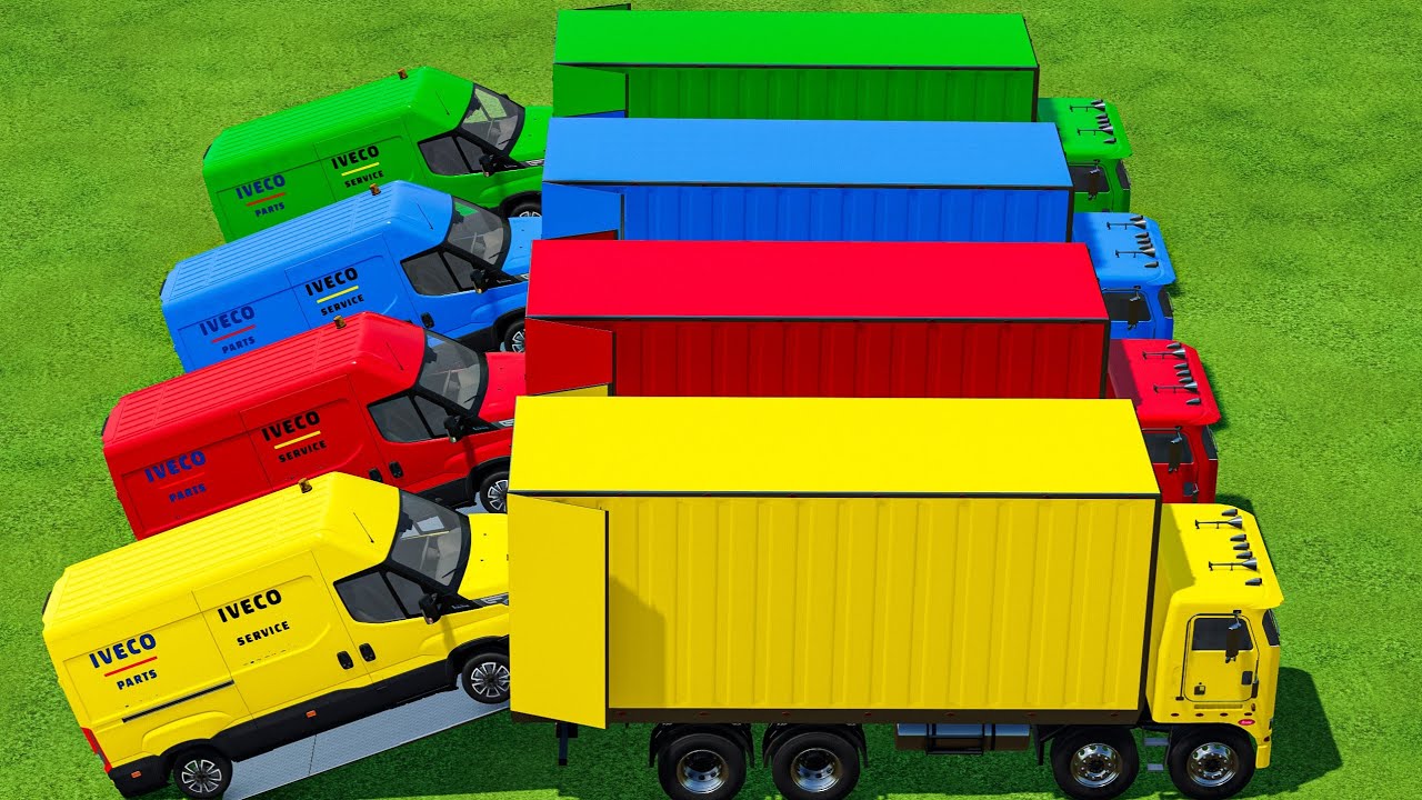 IVECO VAN & TRANSPORTER OF COLORS ! FARMING SIMULATOR 22 | - YouTube