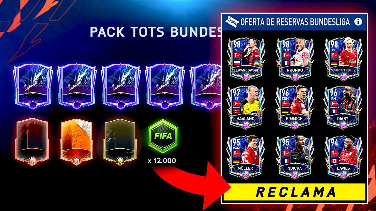 BEST PACK OPENING TOTS DE LA BUNDESLIGA EN FIFA 22 MOBILE !!! 12,000 ...