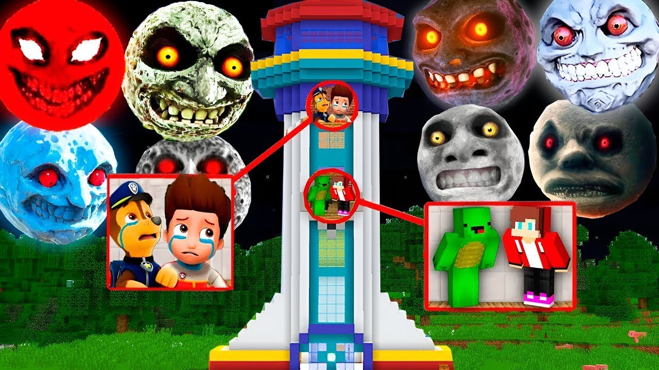 Lunar Moon Horror Maze: The Ultimate Survival Test in Minecraft - YouTube