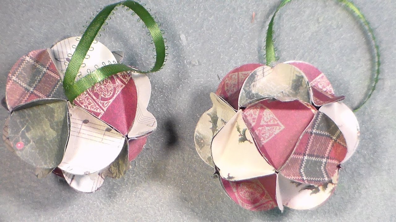 DIY paper ball ornament - YouTube