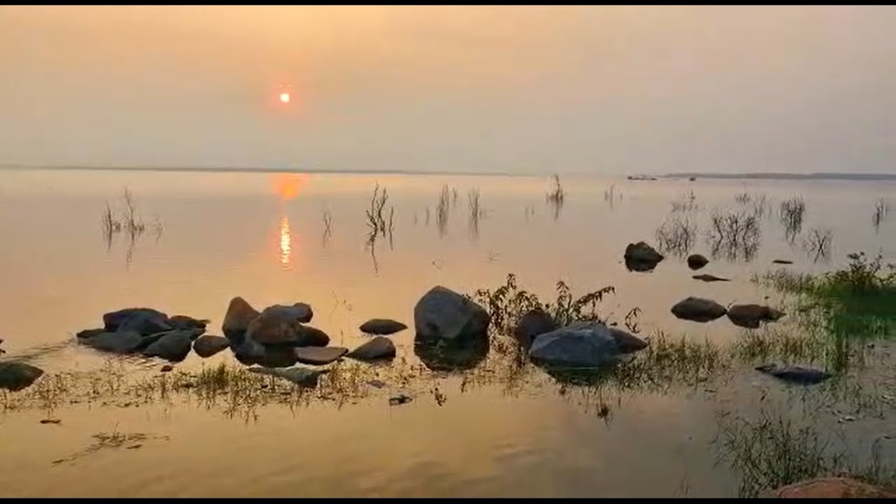 Sunset at Osman Sagar ,Gandipet Lake and view of Eco Park (Nature's ...