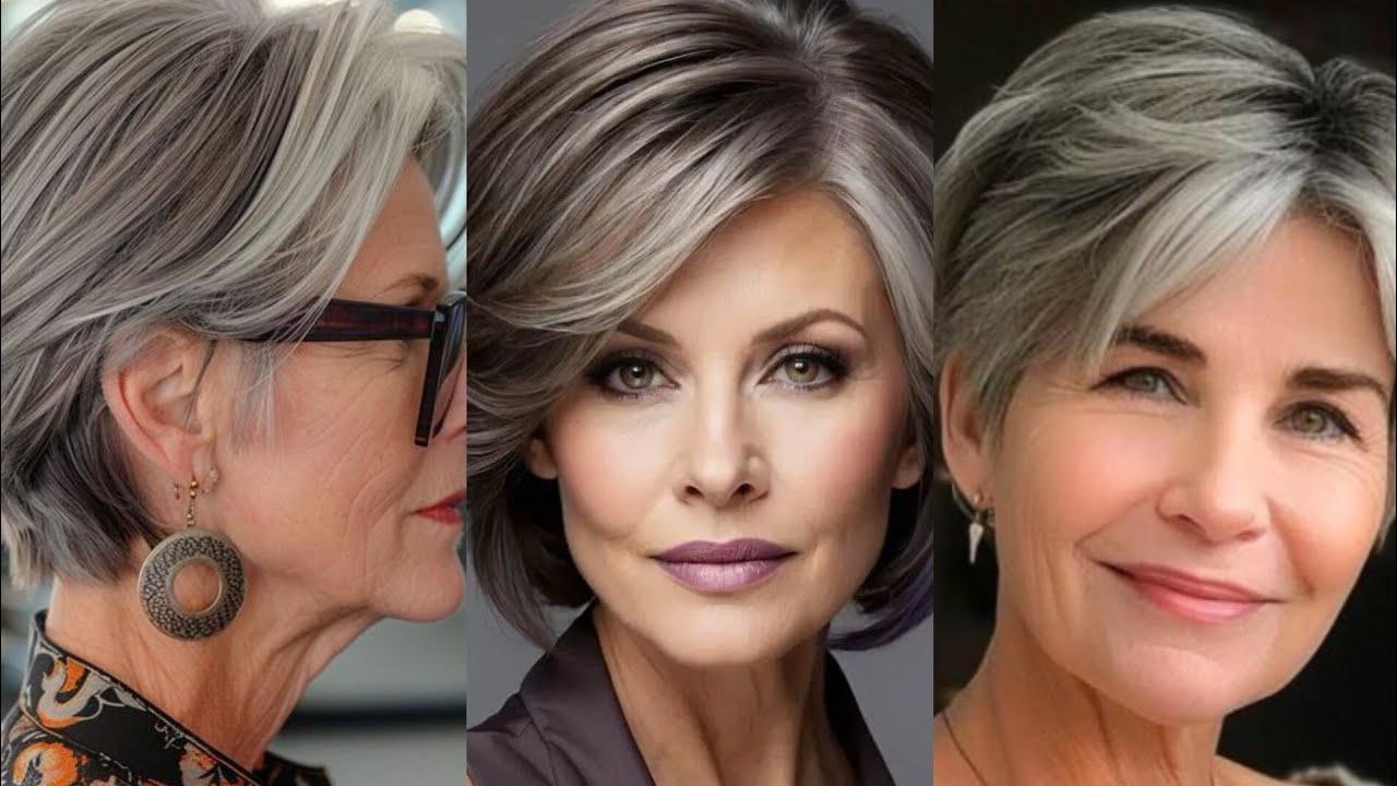 Beautiful short women's haircuts, modern PIXIE CUT - YouTube