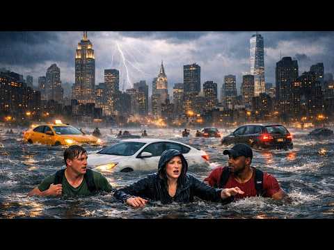 Deluge in the heart of New York: shocking footage of the flooded metropolis, USA