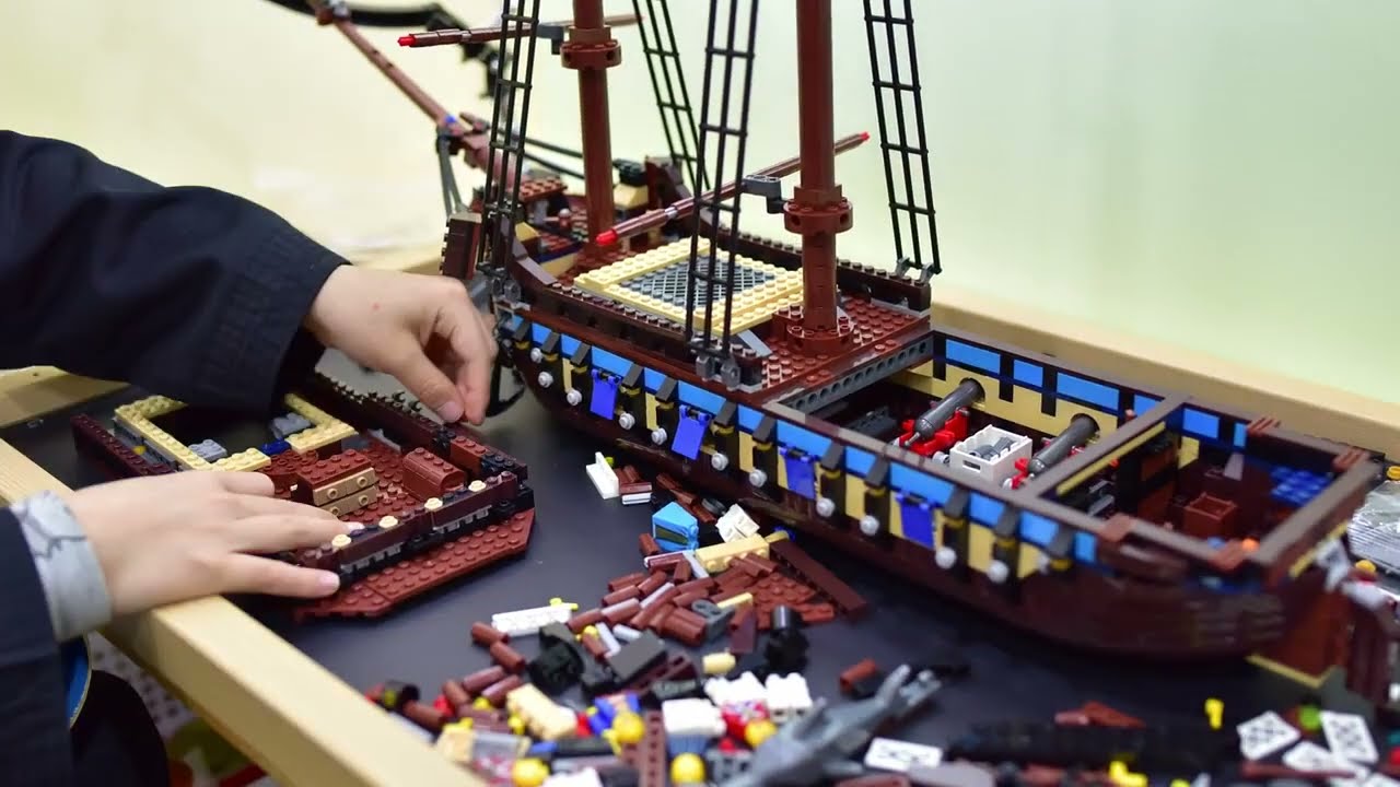 LEGO Aliexpress Toy Lepin22001 Imperial Flagship / Timelaps / 하고자비 ...