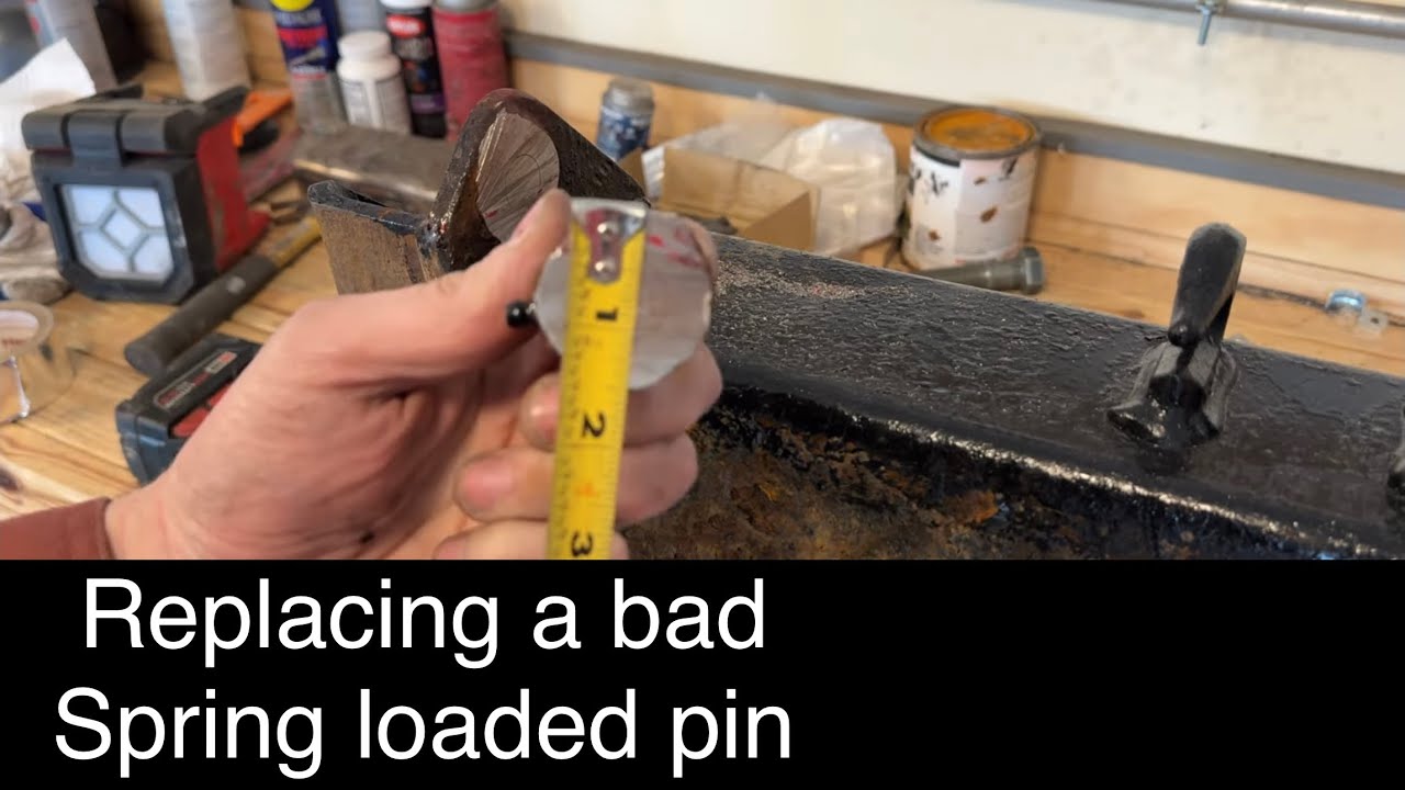Easy peazy weld repair on spring loaded pin - YouTube