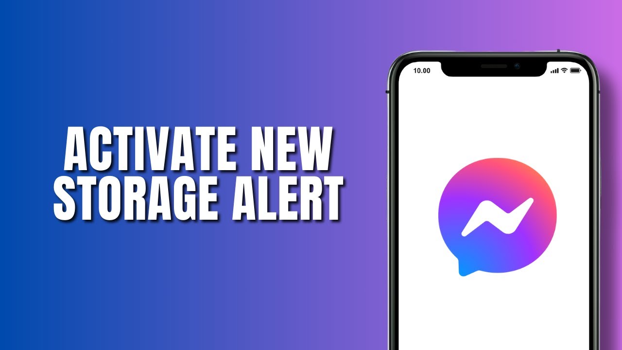 How to Activate the New Storage Alerts on Messenger" - YouTube