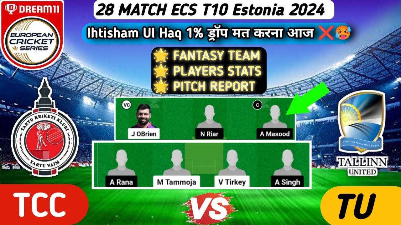 TCC vs TU Dream11 Prediction | TU vs TCC Dream11 Team | TCC vs TU Dream11 | TU vs TCC T10 Team ...