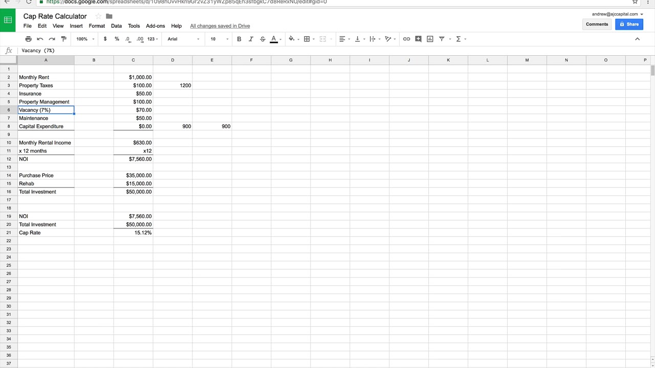 How to Calculate Cap Rate - YouTube
