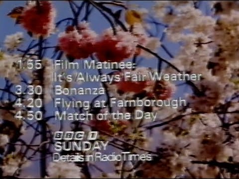 Sunday 5th April 1981 BBC1 - Weather forecast - It’s Always Fair ...