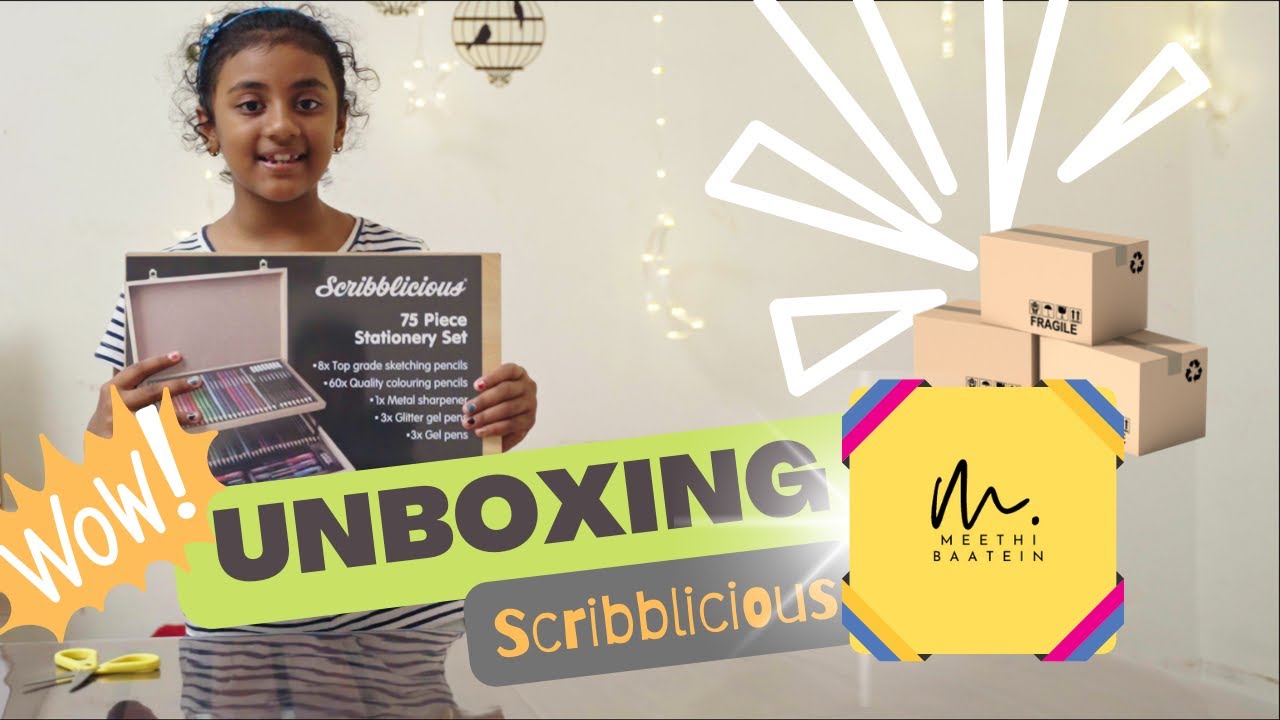 Unboxing Scribblicious Colour Pencil Case | Meethi Baatein - YouTube