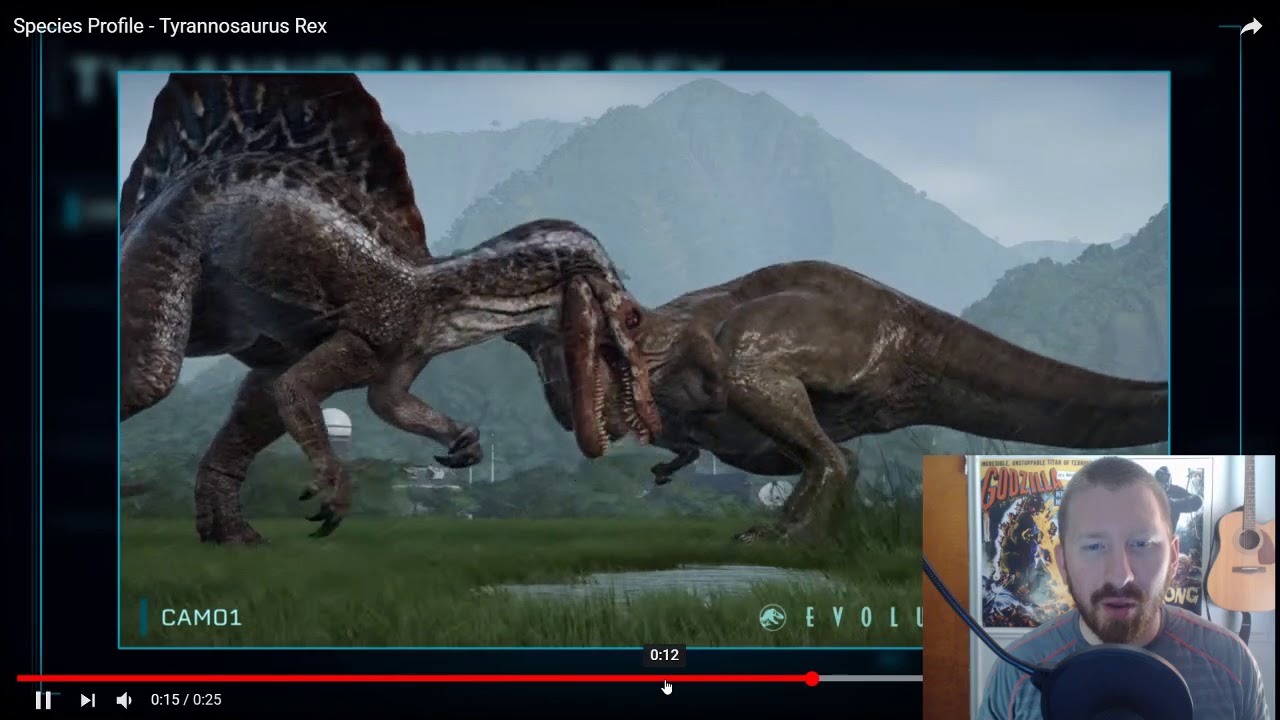 T-REX vs SPINOSAURUS - Jurassic World EVOLUTION Dinosaur Fight! - YouTube