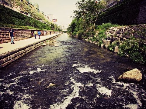 Cheonggyecheon Stream, Seoul, South Korea - YouTube