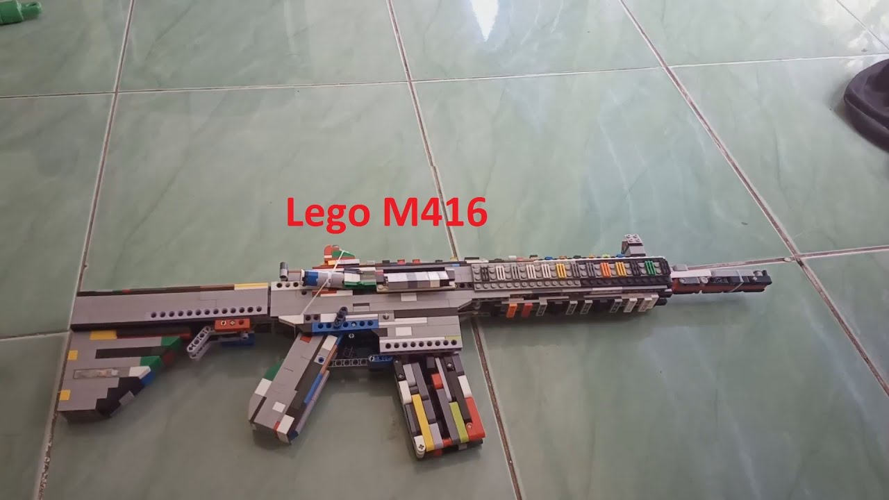 Súng Lego M416 bắn đạn - YouTube