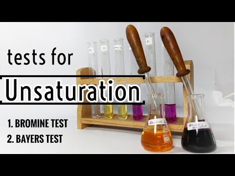 Test for unsaturation : Organic qualitative analysis - YouTube