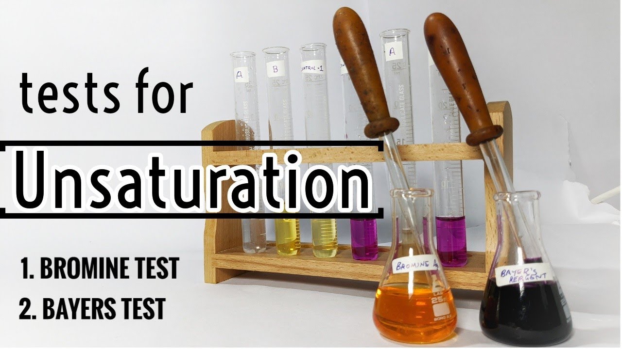 Test For Unsaturation Organic Qualitative Analysis YouTube