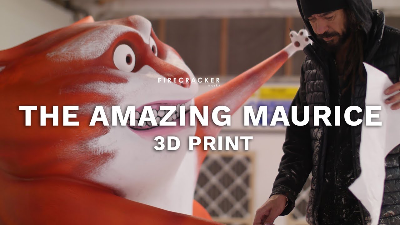 FCW | 3D Print of Maurice the cat | The Amazing Maurice - YouTube