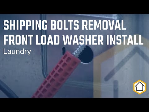 Shipping Bolts Removal Front Load Washer Installation - YouTube