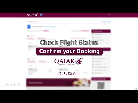 Qatar Airways Flight Status Check - How to Check Flight Status