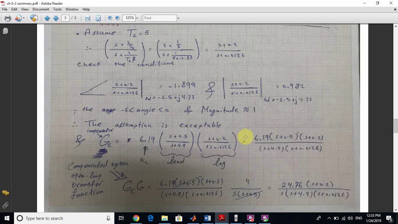Lag-Lead compensator design - YouTube