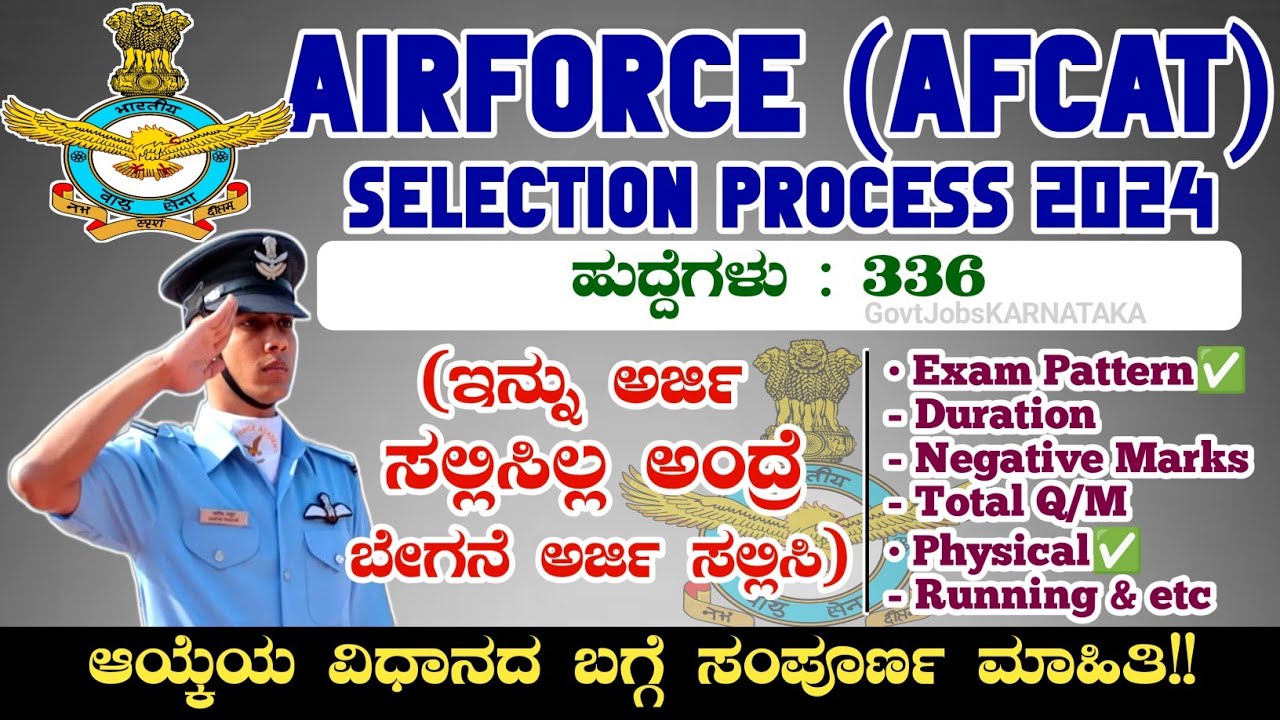 Airforce (AFCAT) Selection Process 2024 | AFCAT Exam Pattern 2024 ...