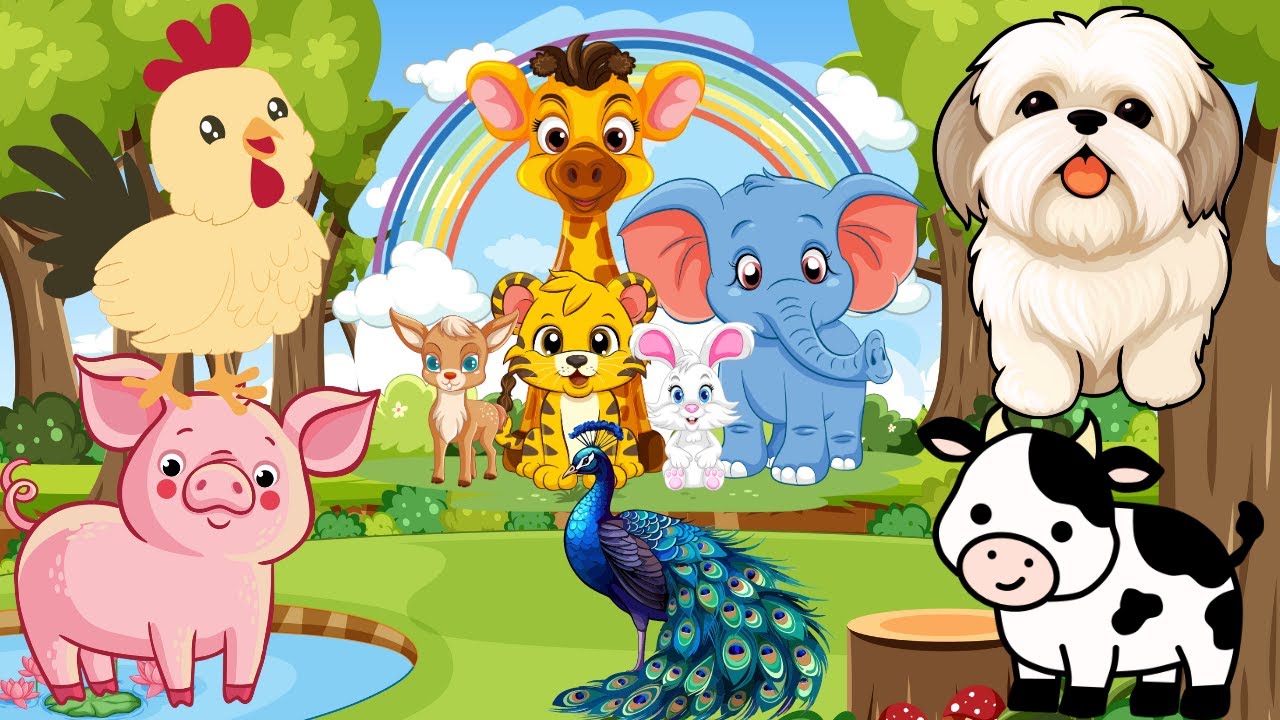 Funny farm animal moments : Elephant, Dairy Cow, Dog, Chicken, Pig ...