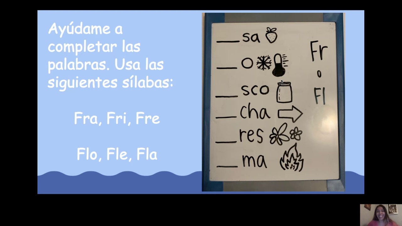 Sílabas trabadas - (Fra, Fre, Fri, Fro, Fru) Y (Fla, Fle, Fli, Flo, Flu ...