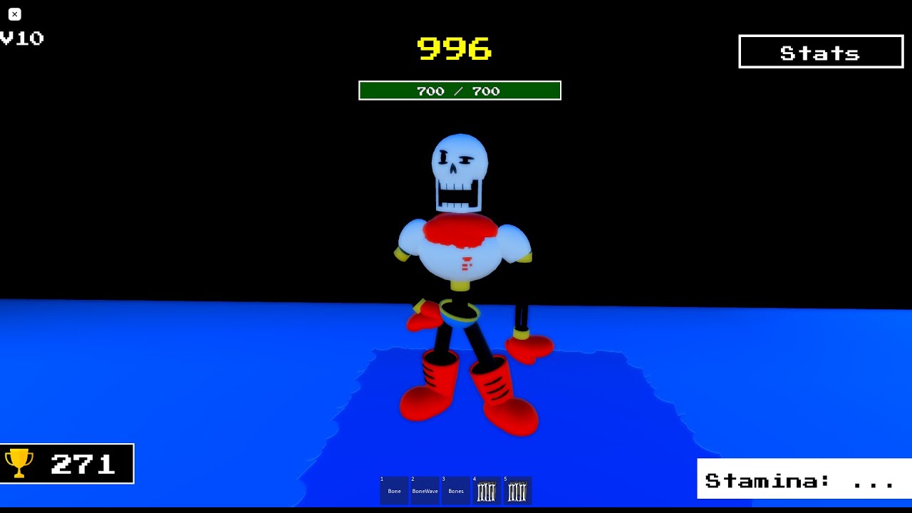 Playing as Papyrus in Undertale Endless Route on Roblox - YouTube