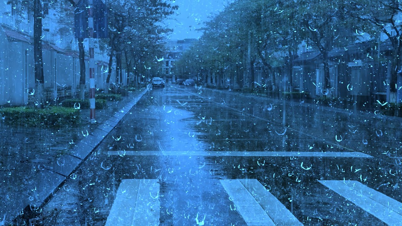 Heavy Rain Falling Down the Empty Alley - Rain Sounds for Sleeping ...