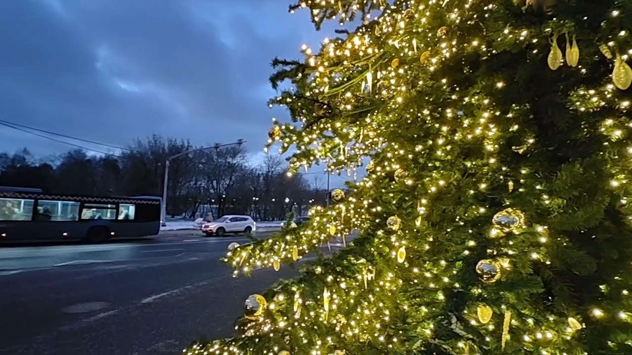 BEAUTIFUL NEW YEAR TREES IN MOSCOW. КРАСИВЫЕ НОВОГОДНИЕ ЁЛКИ В МОСКВЕ ...