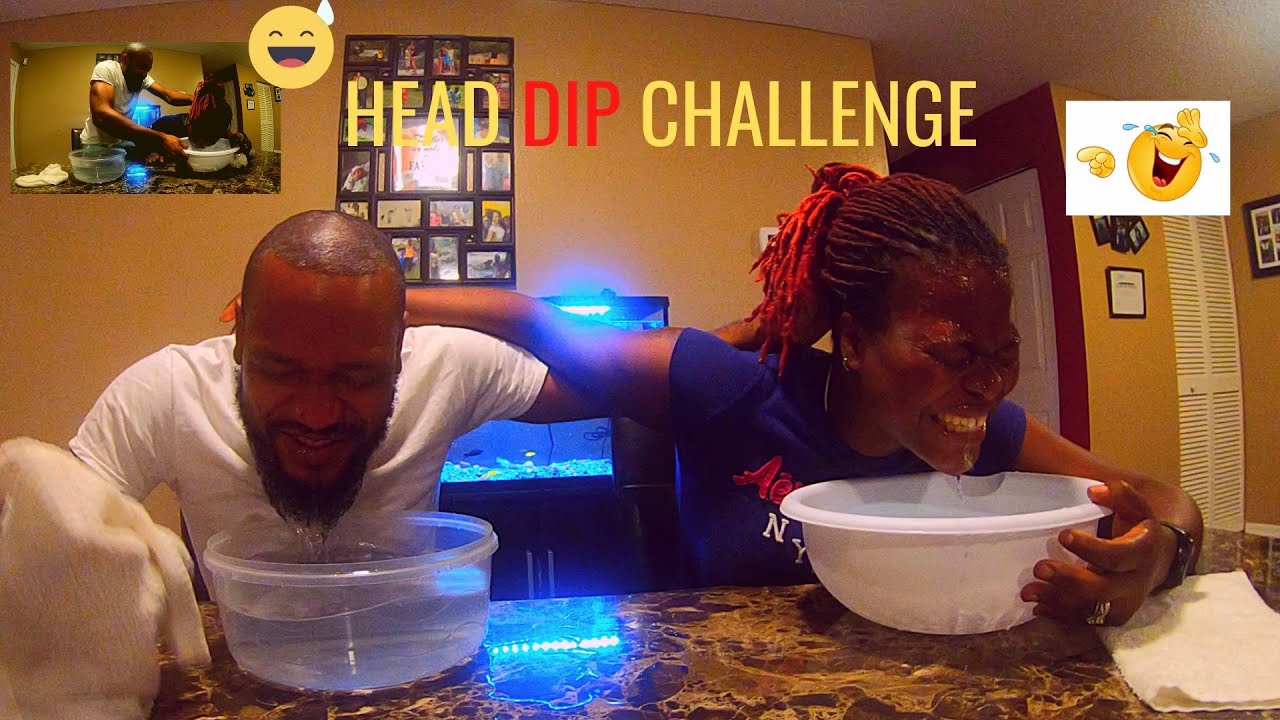HEAD DIP CHALLENGE 😂🤣 - YouTube