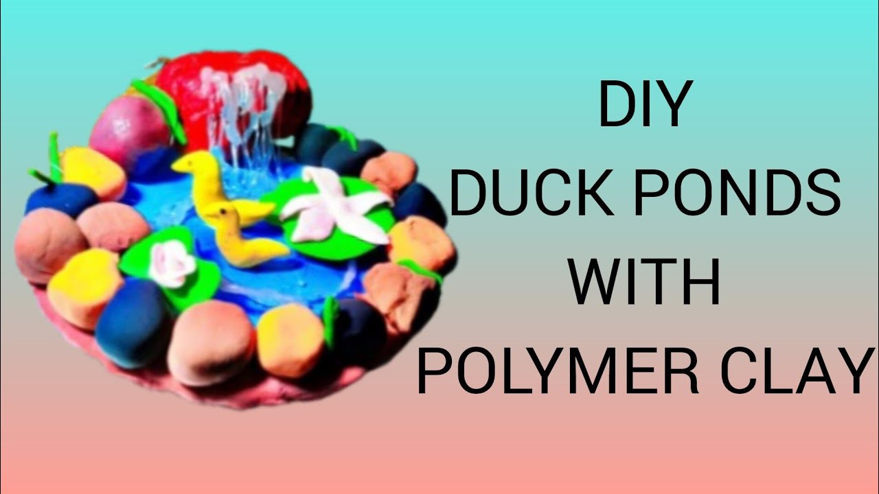 DIY_ how to make easy miniature realistic waterfall-Easy polymer clay ...