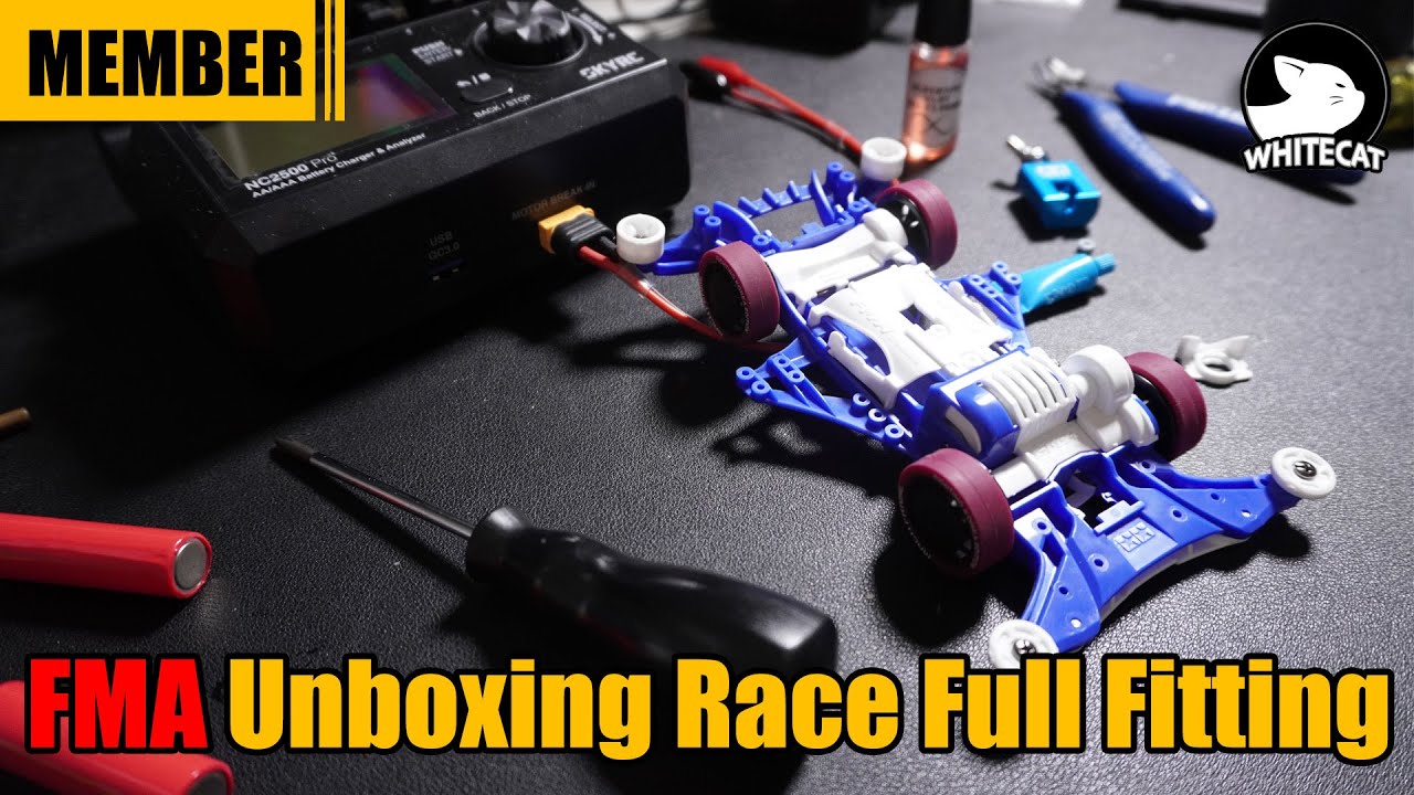 MINI4WD FMA Unboxing Race Full Fitting ทำ Open bpx แบบไหลๆ ลื่นๆ - YouTube