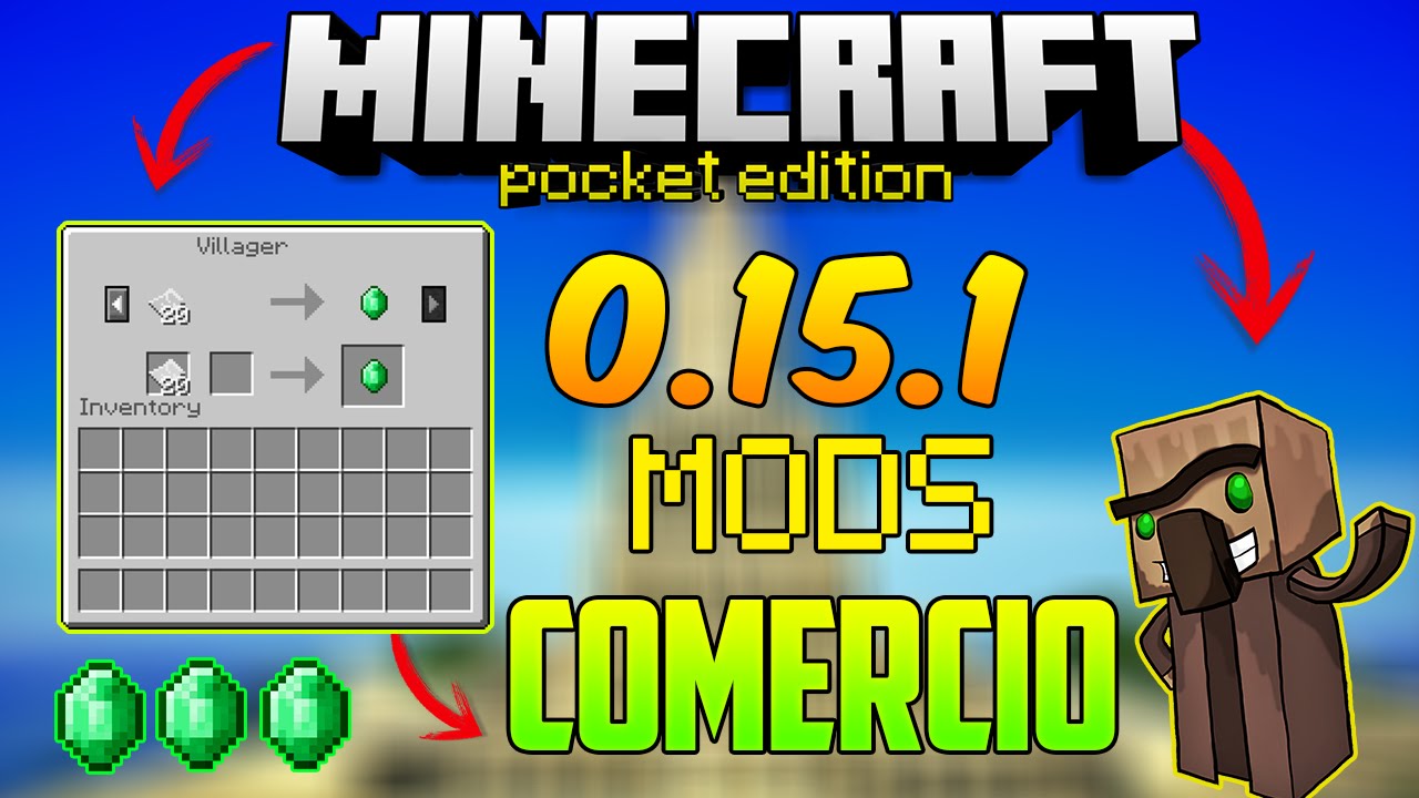Comercio Con Aldeanos 💰 - Minecraft PE 0.15.1 - Mods - Descarga El Mod ...
