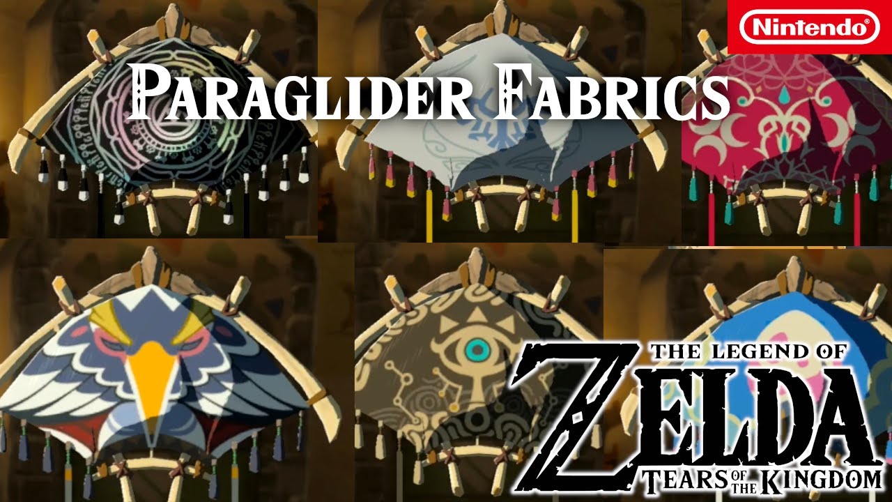 New Paraglider Fabrics | Zelda Tears of the Kingdom - YouTube