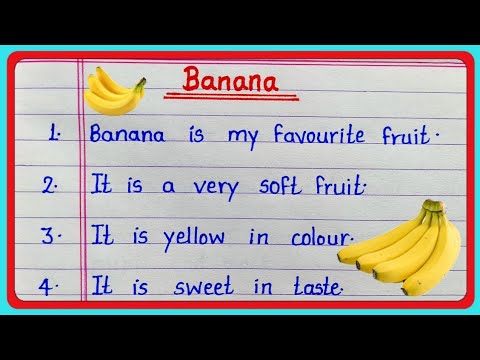 10 lines on Banana in english || Essay on Banana || Banana essay 10 ...