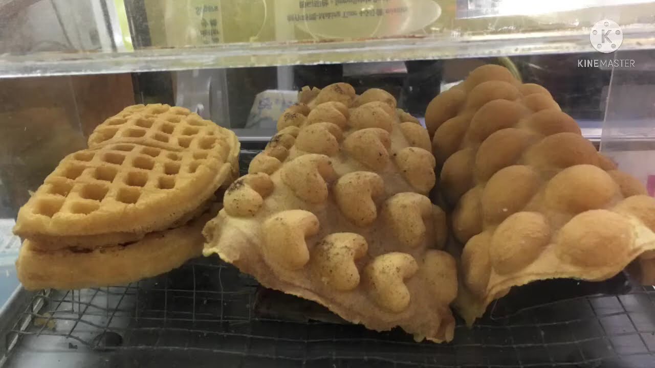 Hong Kong Style EGG WAFFLE// Food Trend// Popular Hong Kong Street ...