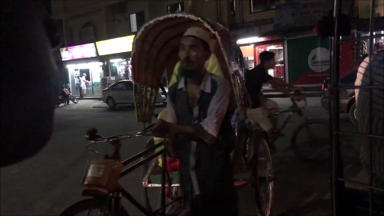 Riding home in auto-rikshah from relatives house in Sylhet, Bangladesh ...