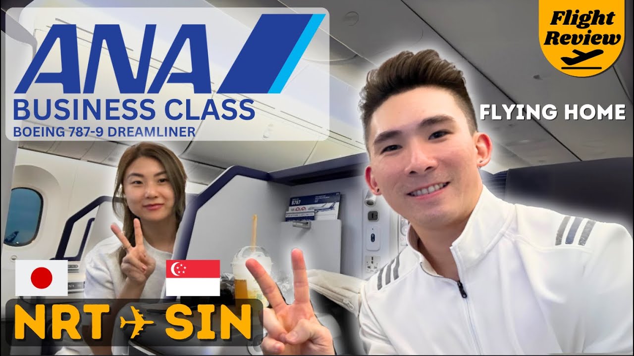 2024 ANA Business Class from Narita to Singapore | 787-9 Dreamliner | Japanese & International ...