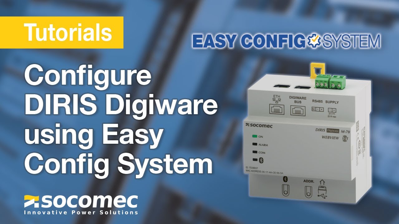 Configure your DIRIS Digiware system using Easy Config System - YouTube