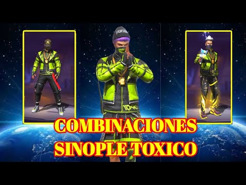 COMBINACIONES SKIN ORO ROYAL SINOPLE TOXICO FREE FIRE SINOPLE TOXICO ...