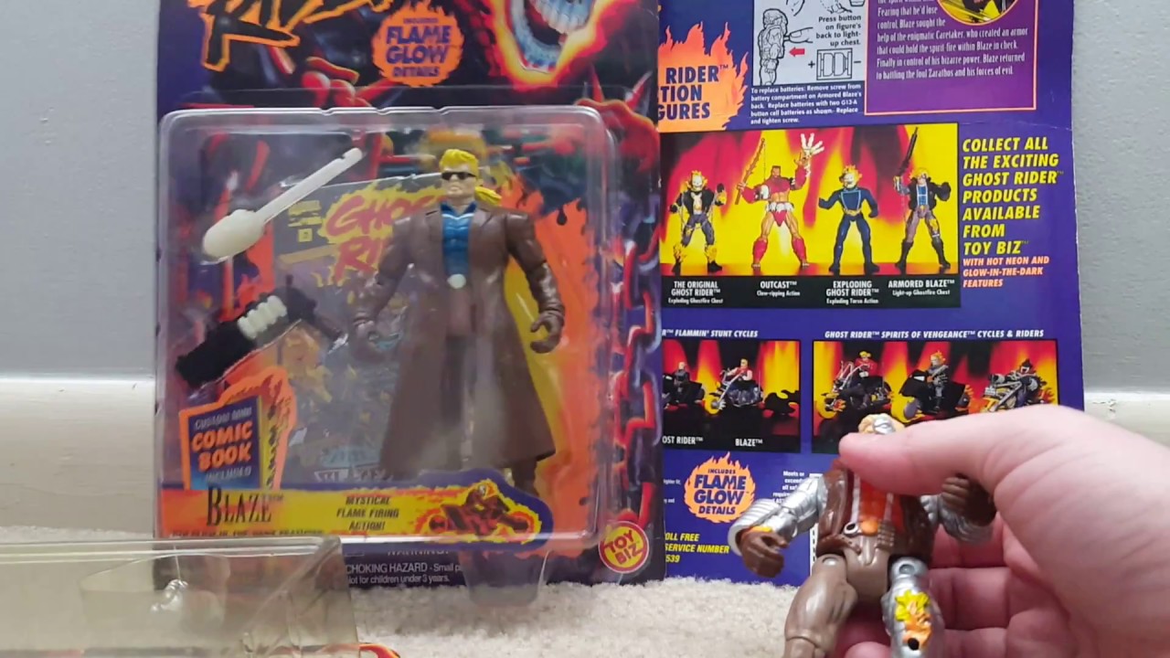 Vintage Toy Freedom - Ghost Rider "Armored Blaze" Toy Biz 1996 - YouTube